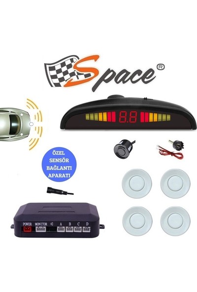 Space Park Sensörü Türkçe Sesli 22 mm Beyaz / GUPR19-B Space Park Sensörü Türkçe Sesli 22 mm Beyaz / GUPR19-B