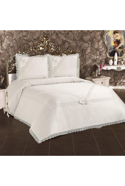 Bursa Çeyiz Fransız Güpürlü Çift Kişilik Yatak Örtüsü Bursa Çeyiz Fransız Güpürlü Çift Kişilik Yatak Örtüsü