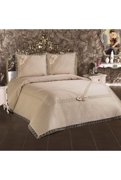 Bursa Çeyiz Fransız Güpürlü Çift Kişilik Yatak Örtüsü Bursa Çeyiz Fransız Güpürlü Çift Kişilik Yatak Örtüsü
