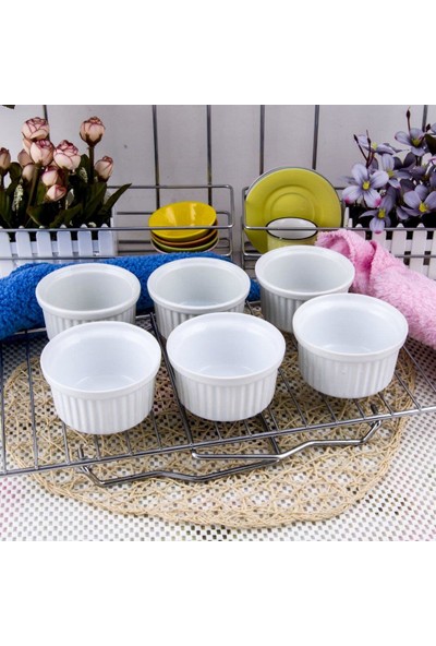 Cooker Seramik Sufle Kabı 6'lı Cooker Seramik Sufle Kabı 6'lı