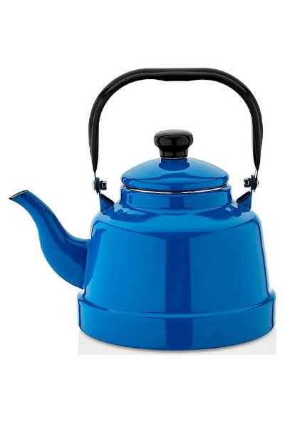 M&K Kitchen Ebru Emaye Mavi Demlik Çaydanlık Vintage Nostalji 1,1 lt Eç-14 M&K Kitchen Ebru Emaye Mavi Demlik Çaydanlık Vintage Nostalji 1,1 lt Eç-14