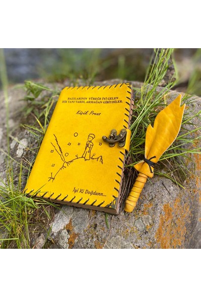 Hediyesec Kişiye Özel Küçük Prens Deri Defter