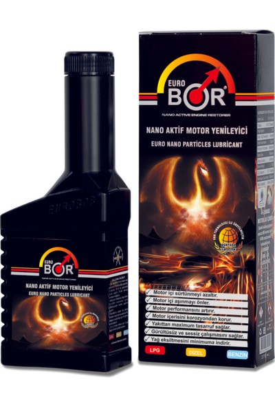 Euro Bor Nano Aktif Motor Yenileyici Onarıcı Koruyucu Yağ Katkısı 300 ml Euro Bor Nano Aktif Motor Yenileyici Onarıcı Koruyucu Yağ Katkısı 300 ml