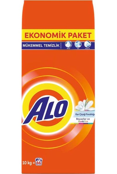 Alo Toz Çamaşır Deterjanı Beyazlar ve Renkliler 10 kg