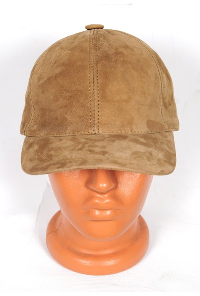 Veskemann Comfort Hakiki Deri Süet Beyzbol Şapka