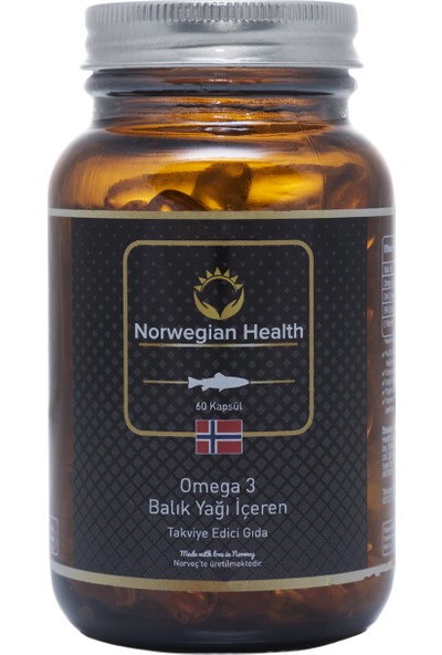 Norwegian Health Omega-3 60 Kapsül 1000 mg Norwegian Health Omega-3 60 Kapsül 1000 mg