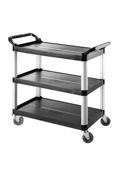 3 Katlı Açık Servis Arabası Plastik 3 Katlı Açık Servis Arabası Plastik