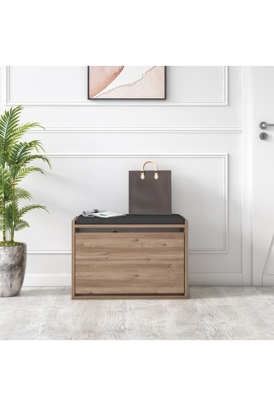 Ruum Store By Doğtaş Tona Oturaklı Ayakkabılık Düşer Kapaklı Minderli Meşe Ruum Store By Doğtaş Tona Oturaklı Ayakkabılık Düşer Kapaklı Minderli Meşe