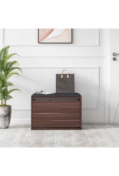 Ruum Store By Doğtaş Tona Oturaklı Ayakkabılık Düşer Kapaklı Minderli Ceviz Ruum Store By Doğtaş Tona Oturaklı Ayakkabılık Düşer Kapaklı Minderli Ceviz