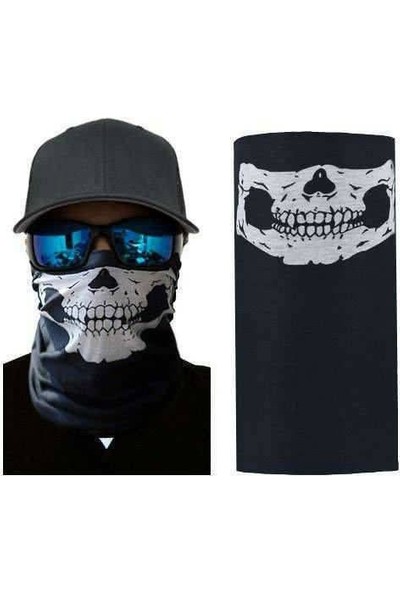 Samur Kuru Kafa Temalı Baf Bandana Maske Pm