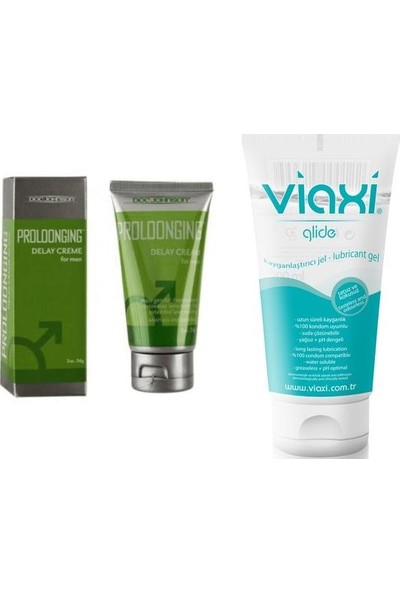 Viaxi Proloongıng Cream 56ML,VIAXI Su Bazlı 200ML Kayganlaştırıcı