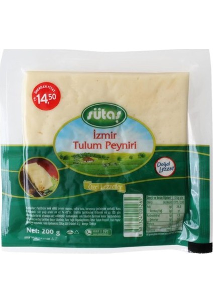 Sütaş İzmir Tulum Peynir 200 gr Fiyatı - Taksit Seçenekleri
