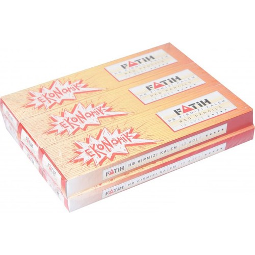 Fatih Hb Kırmızı Kalem 12'li - 6'lı Paket Fiyatı