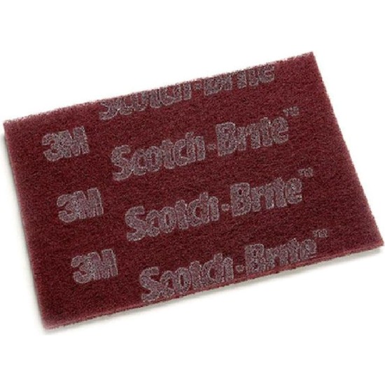 3M 64659 Scotch-Brite El Padi - Kırmızı Keçe - 225x155x5mm - Fiyatı