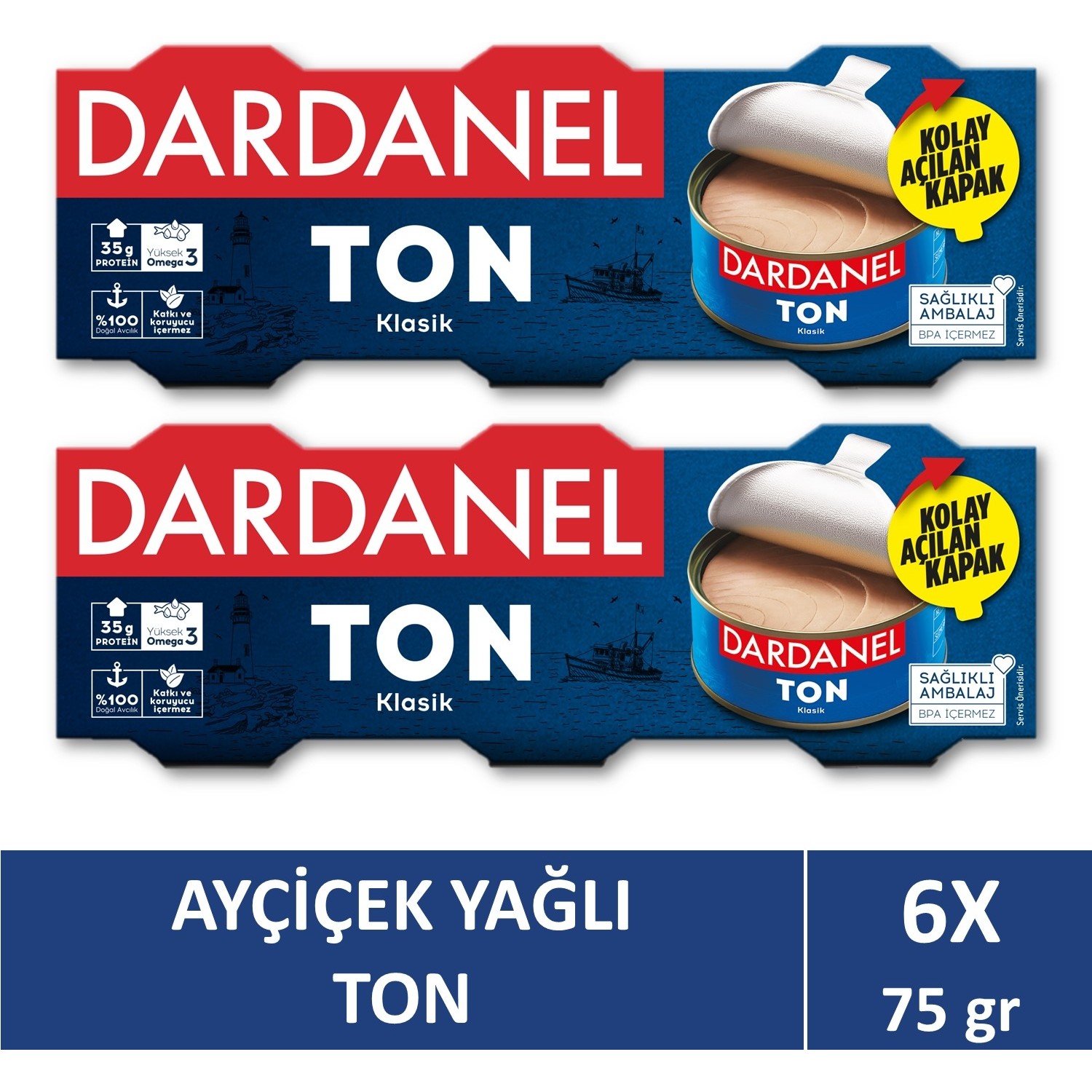 Dardanel Ayçiçek Yağlı Ton Balığı 3x75 gr x 2 Adet Fiyatı