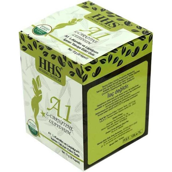 HHS A1 L-Carnitine Lepidium Bitkisel 30 Kapsül x 10 Adet Fiyatı