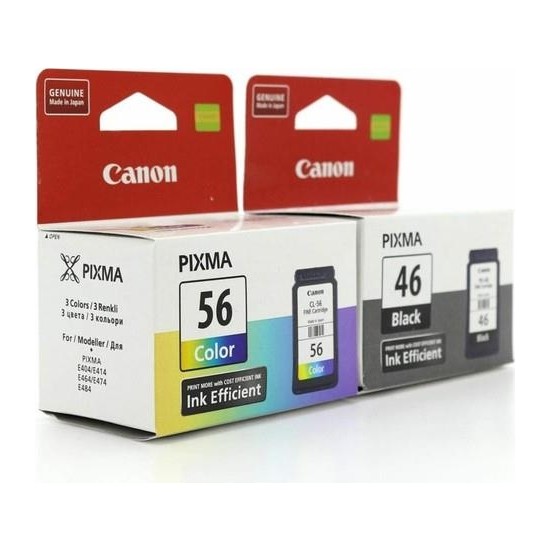 Canon Pg-46 /cl-56 Pixma E404/E414/E464/E484 Siyah ve Renkli Fiyatı