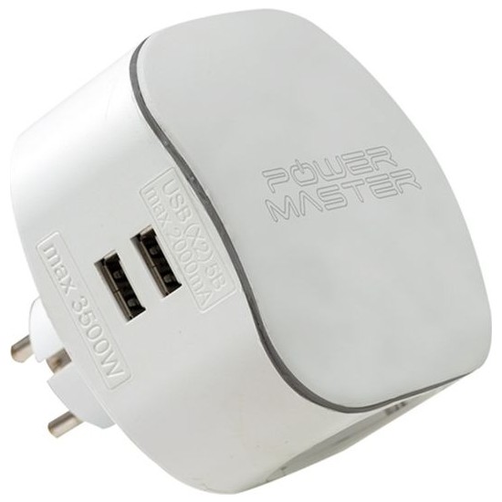 Powermaster PM-17593 Çift Usbli Kablosuz Üçlü Oval Akım Fiyatı