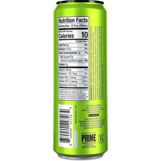 Prime Energy Drinks Lemon Lime Enerji Içeceği 355 ml Fiyatı