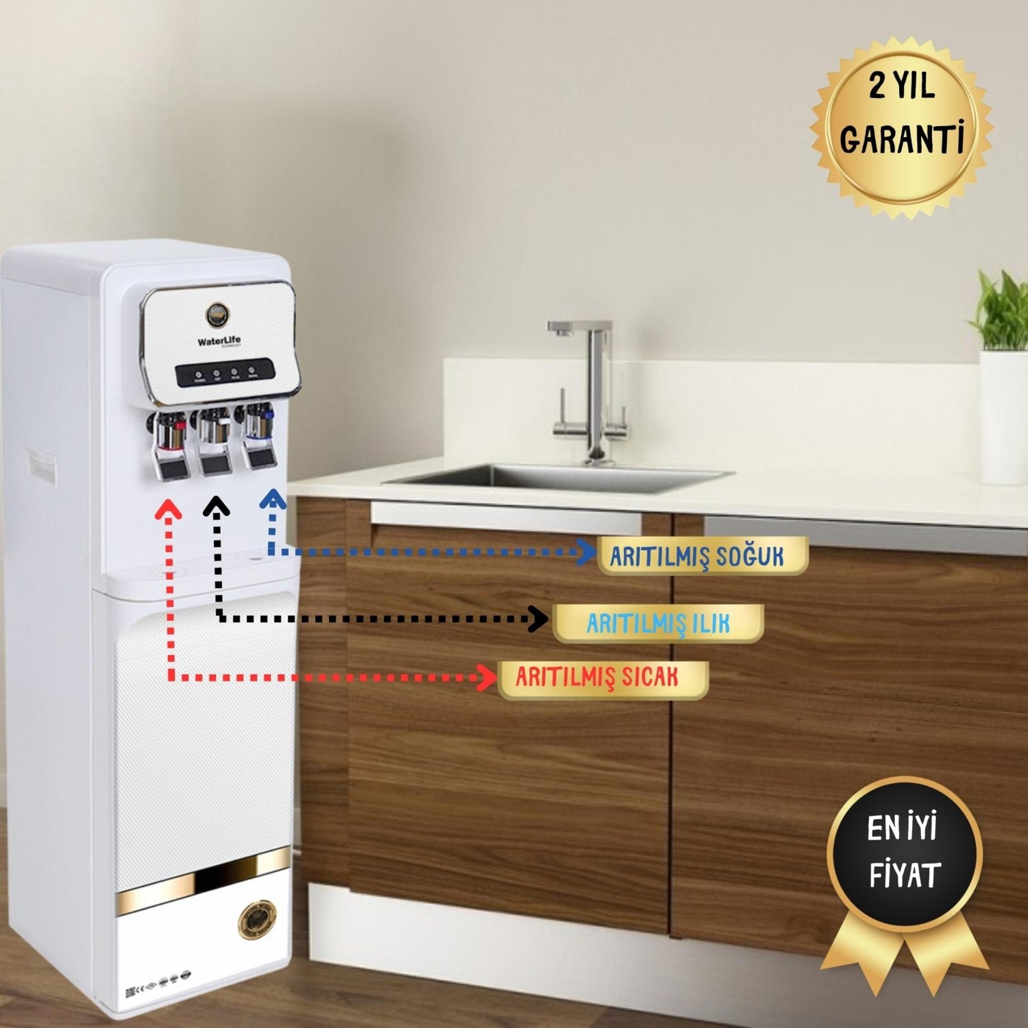 Arıtmacı Waterlife Technology Tezgah Üstü Su Arıtma Sebil Fiyatı