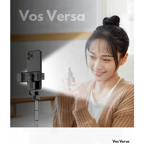 Vos Versa LED Işıklı Tripod Selfi Çubuğu Kablosuz Bluetooth Fiyatı
