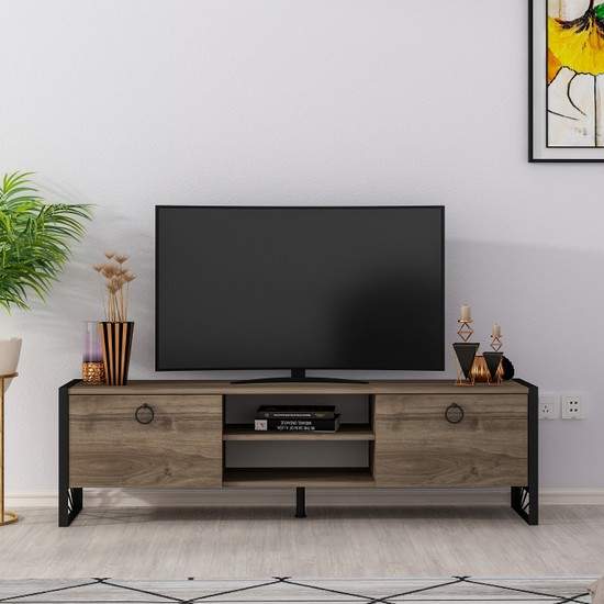 Newline Mobilya Thalia Tv Ünitesi Demir Ayak Ceviz 150 cm Fiyatı