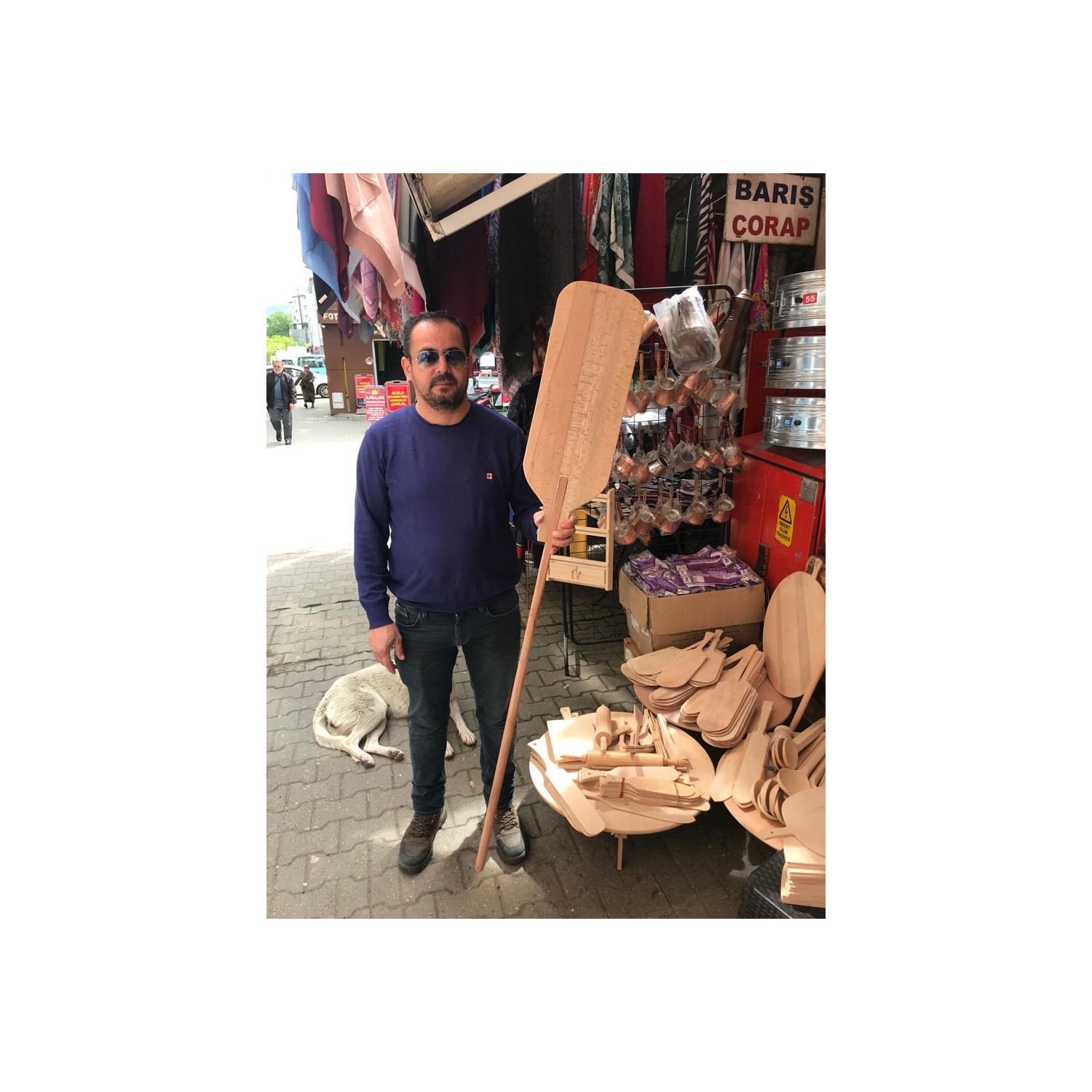 Narım Ahşap Fırın Küreği (75X25 cm Toplam BOY:165 cm) Fiyatı