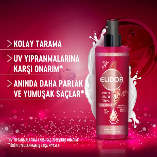 Elidor Sıvı Saç Bakım Sütü Brezilya Keratin Terapisi Fiyatı