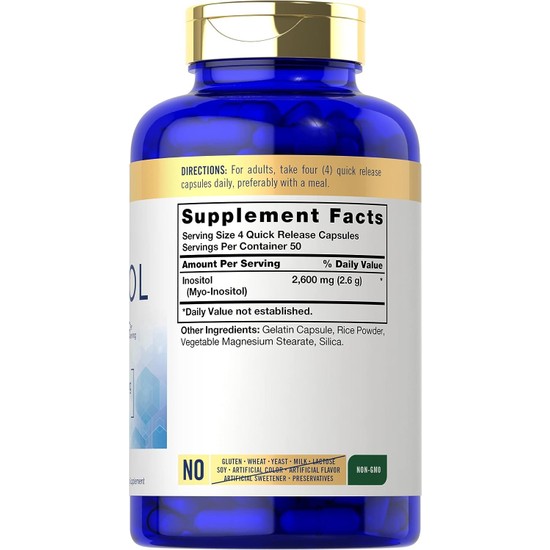 Carlyle inositol 2600 mg Naturally Occurring Compound 200 Fiyatı