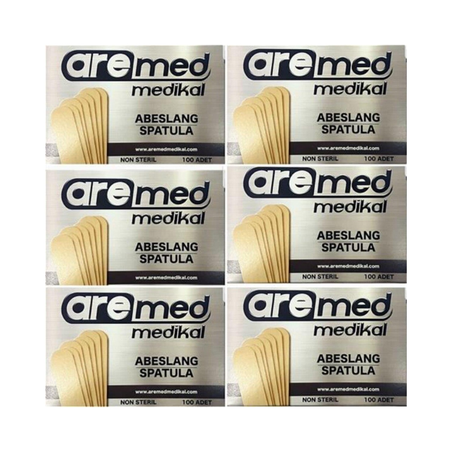 Aremed Abeslang / Spatula 100 Lü 6 Paket Fiyatı