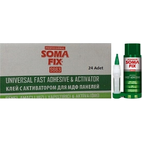 Somafix 400 + 100 ml Şeffaf Süper Hızlı Yapıştırıcı Çift Fiyatı