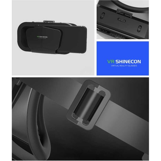 VR SHINECON G10 3D Sanal Gerçeklik Gözlüğü Siyah 3.5-7.2 Fiyatı