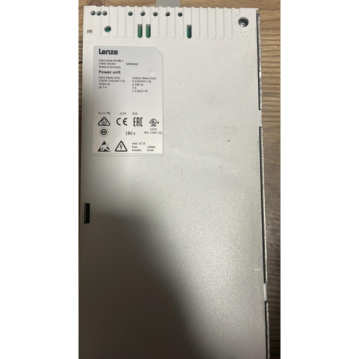 Lenze 31855 Aerzen Inverter Sürücü 1,5 Kwa 7 Amper Fiyatı
