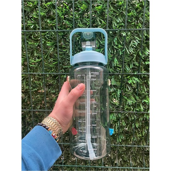 Durable Şeffaf Siyah Motivasyon Matara 2000 ml Suluk Su Fiyatı Durable Şeffaf Siyah Motivasyon Matara 2000 ml Suluk Su Fiyatı
