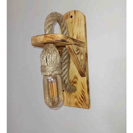 Ahşap Aplik Duvar Lambası Cafe Otel Restorant Için Ahşap Fiyatı