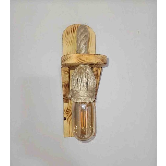 Ahşap Aplik Duvar Lambası Cafe Otel Restorant Için Ahşap Fiyatı