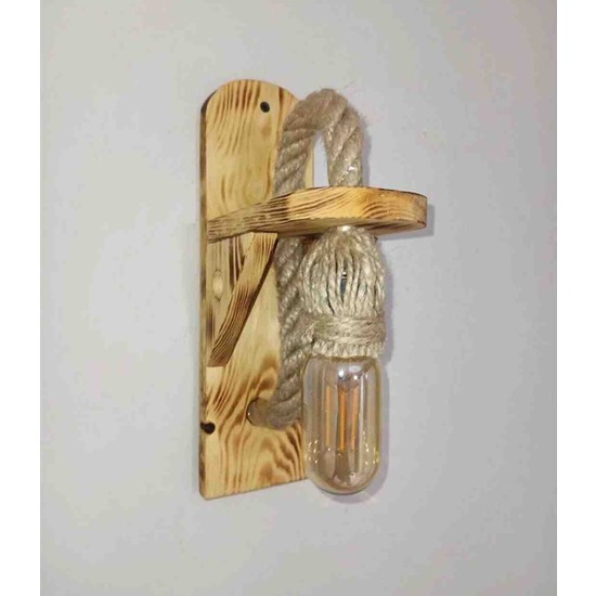 Ahşap Aplik Duvar Lambası Cafe Otel Restorant Için Ahşap Fiyatı