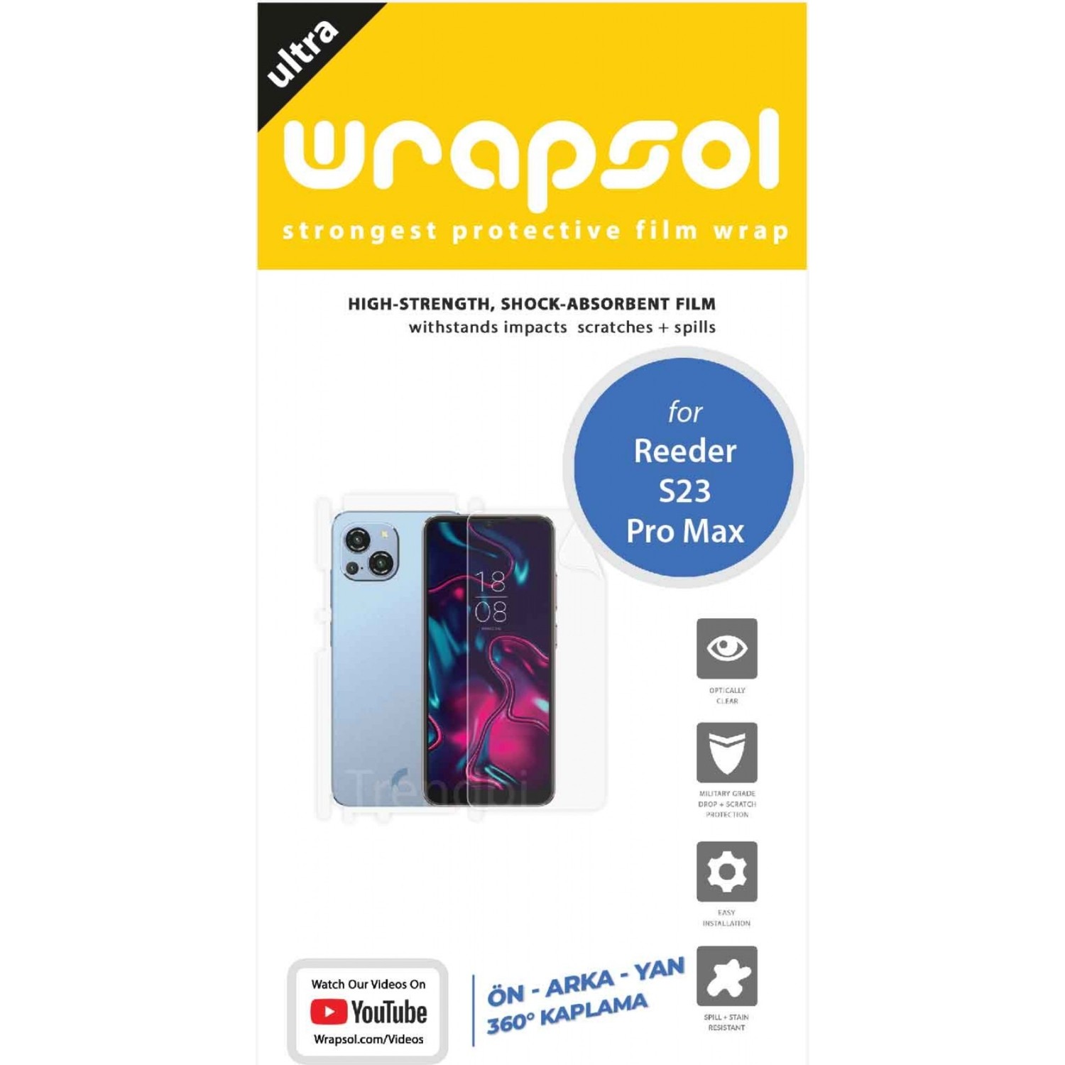 Reeder S23 Pro Max Full Body 360 Derece Kaplama Ön Arka ve Fiyatı