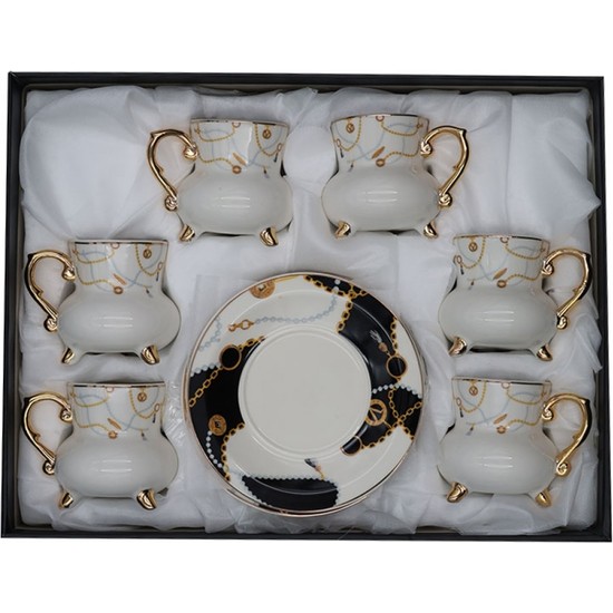Acar Porselen 6'lı Kahve Fincan Set Desen-02 Fiyatı