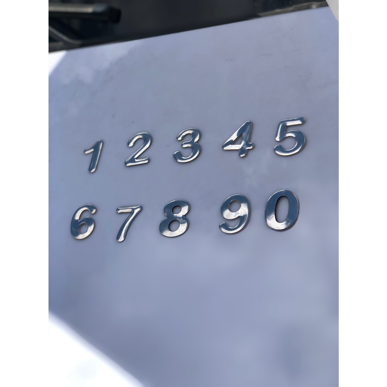 Gendec Kapı Numarası 4.2 cm No:9 Kendinden Yapışkanlı Krom Fiyatı