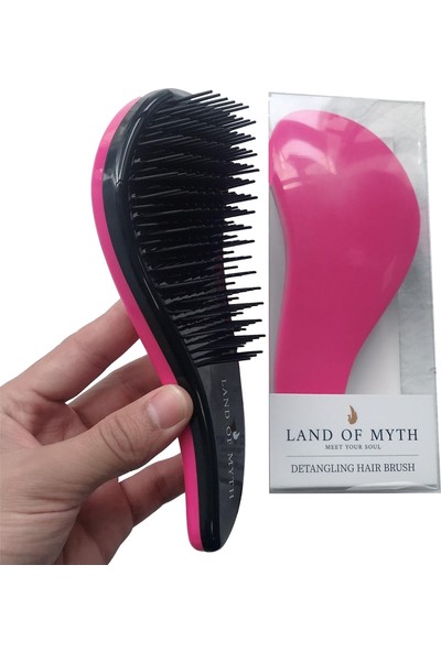 Land Of Myth LOM1010 Kavisli Saç Açma Tarağı - Pembe Land Of Myth LOM1010 Kavisli Saç Açma Tarağı - Pembe