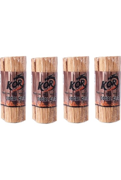 Kor Doğal Çıra Mangal Şömine Soba Barbekü Tutuşturucu 4'lü