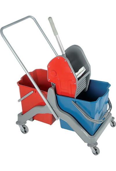 Derin Plastik Çift Kovalı Temizlik Arabası Temizlik Seti CKS 3225 Derin Plastik Çift Kovalı Temizlik Arabası Temizlik Seti CKS 3225