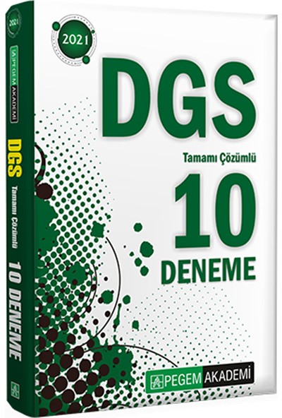 Pegem Akademi 2021 DGS Tamamı Çözümlü 10 Deneme