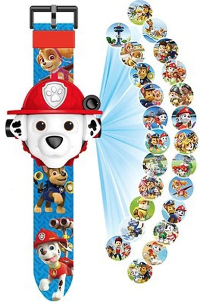 Kumik Paw Patrol Projeksiyon Saat Marshall Kumik Paw Patrol Projeksiyon Saat Marshall