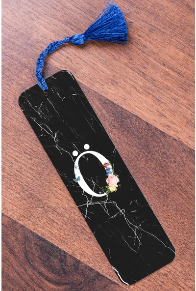 Hediye Dükkanı Ö Harfi Siyah Mermer Metal Kitap Ayracı Hediye Dükkanı Ö Harfi Siyah Mermer Metal Kitap Ayracı