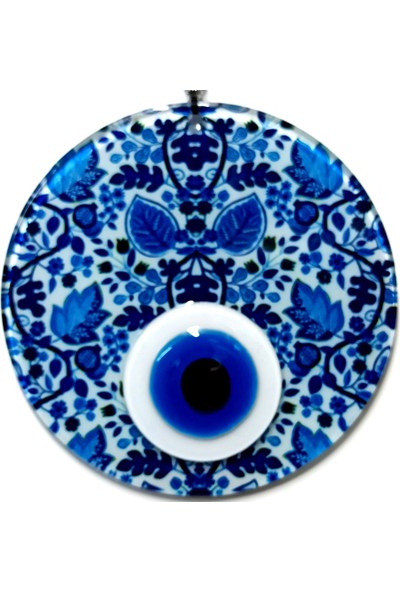 Mixperi 16 Santimetre Yaprak Desenli El Yapımı Cam Nazar Boncuğu, Yaprak Desenli Cam Duvar Süsü Mixperi 16 Santimetre Yaprak Desenli El Yapımı Cam Nazar Boncuğu, Yaprak Desenli Cam Duvar Süsü