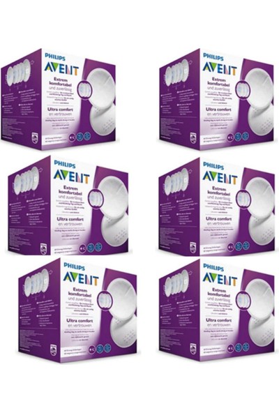 Philips Avent 60'lı Göğüs Pedi 6 Paket