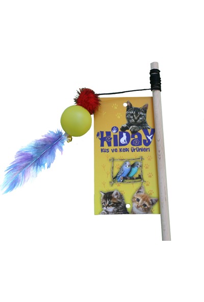 Hiday Kedi Oltası Tüylü Pinpon Toplu Hiday Kedi Oltası Tüylü Pinpon Toplu