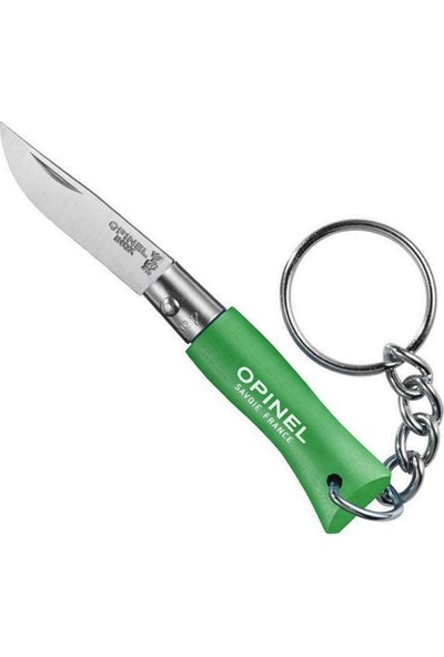 Opinel No 02 Anahtarlıklı Paslanmaz Çelik Çakı (Yeşil)